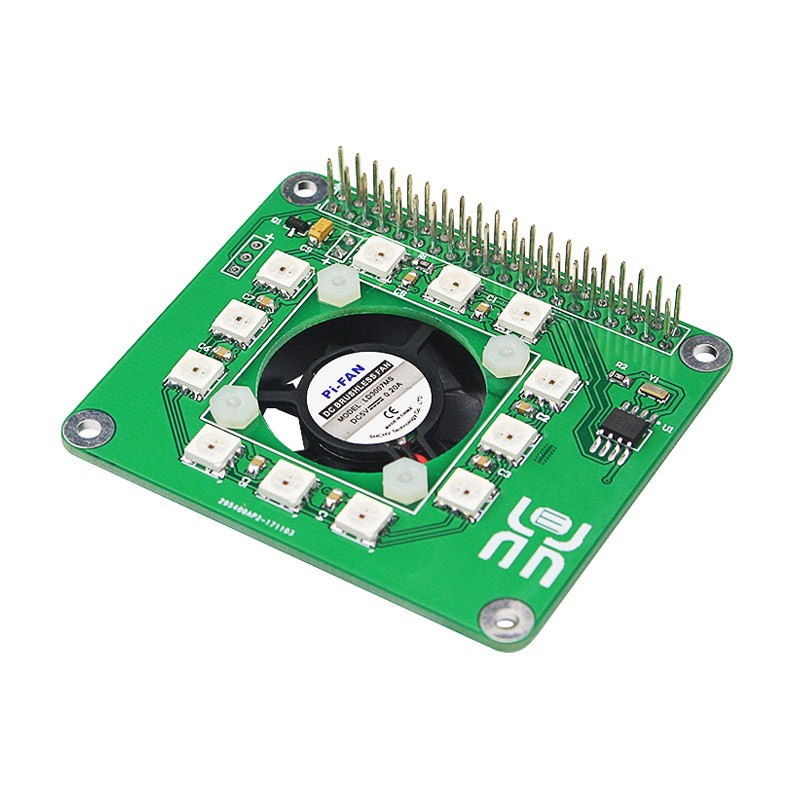 OpenHacks | Open Source Hardware | Productos | Raspberry Pi 3 Smart Temperature Fan RGB LED ...