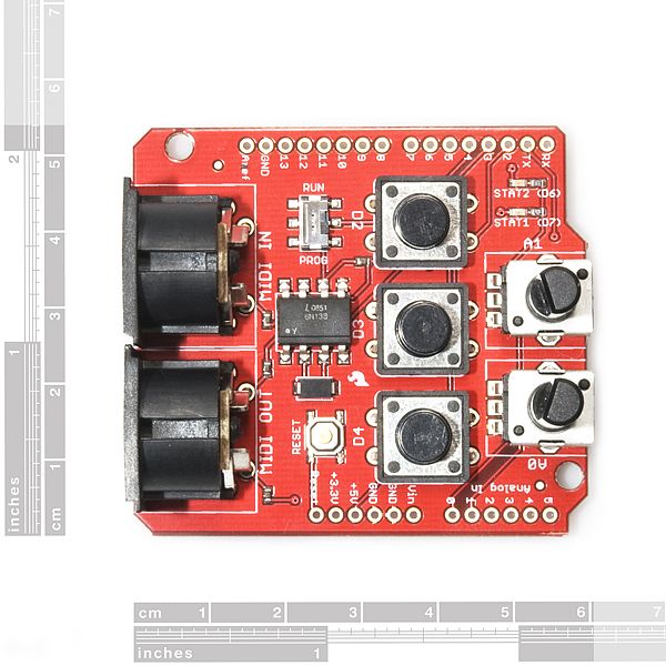 Openhacks Open Source Hardware Productos Midi Shield Kit