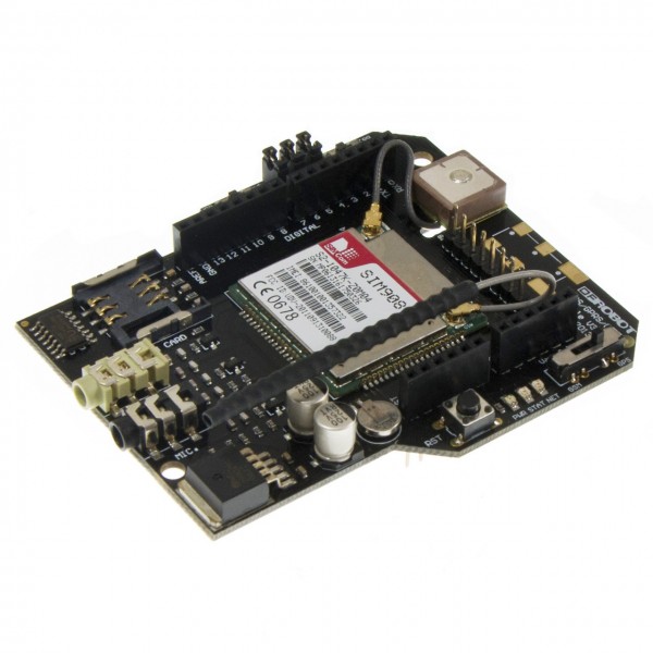 OpenHacks | Open Source Hardware | Productos | GPS GPRS GSM Shield V3.0 (Arduino Compatible)